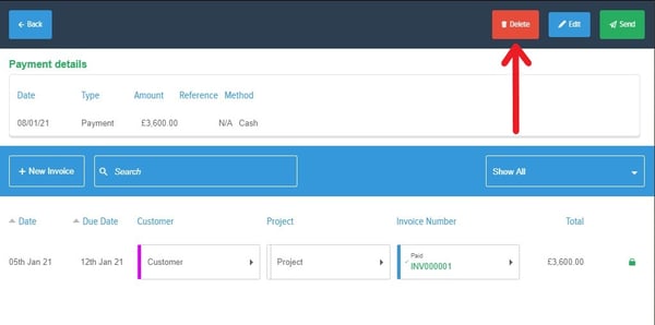 How to Delete/Edit Payments